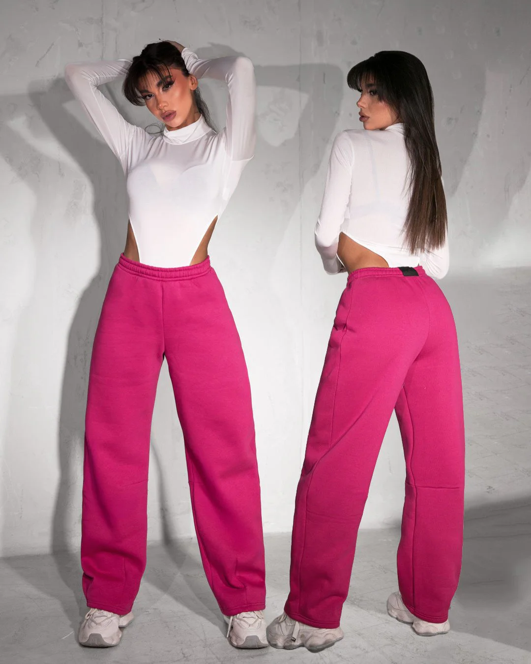 Παντελόνι jogger barrel |Φούξια