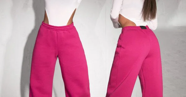 Παντελόνι jogger barrel |Φούξια